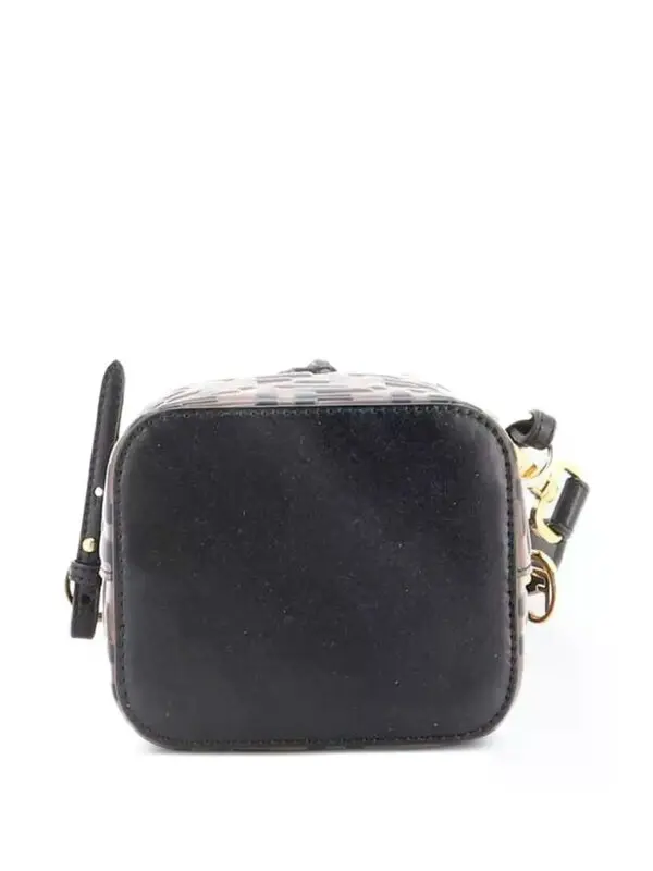 Fendi Mon Tresor Zucca Embossed Leather Mini Bucket Bag