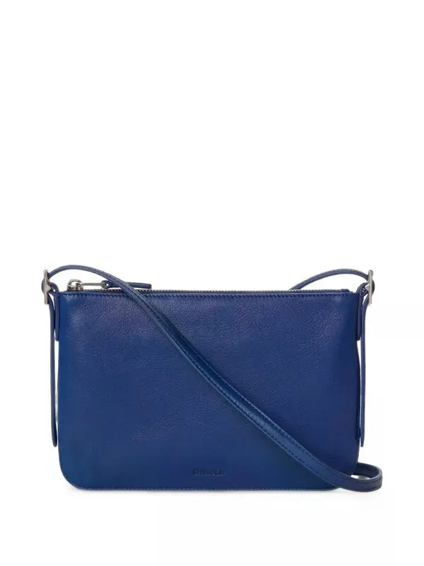 Shinola Small Bixby Accordion-style Leather Crossbody Bag - Blue
