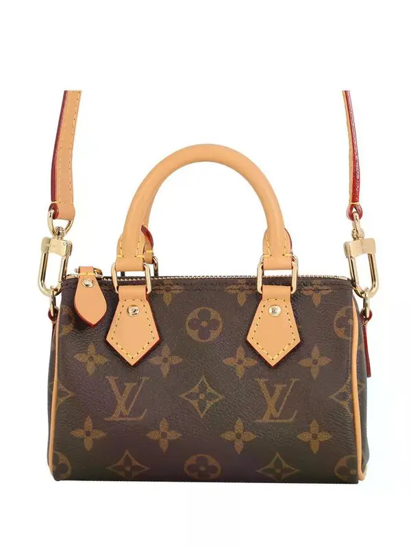 LOUIS VUITTON 2000-2026 Monogram Nano Speedy Satchel