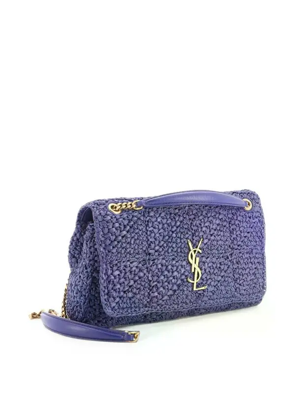 Saint Laurent Jamie Flap Bag Crochet Raffia Medium Shoulder Bag