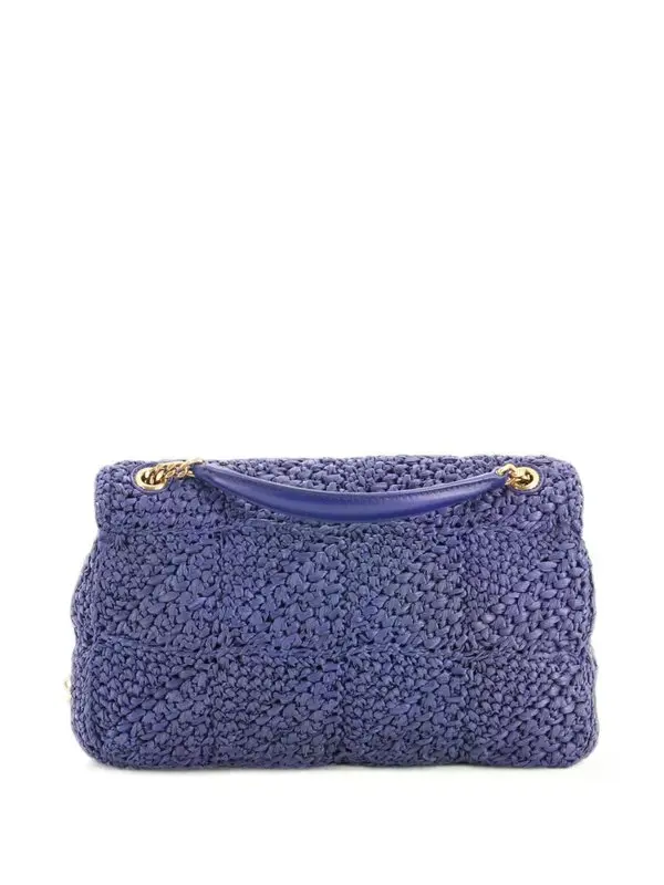 Saint Laurent Jamie Flap Bag Crochet Raffia Medium Shoulder Bag