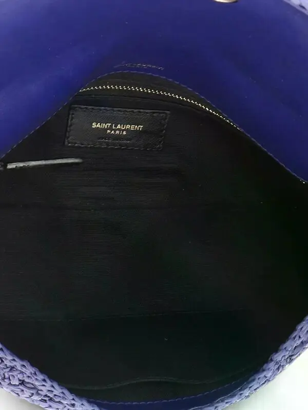 Saint Laurent Jamie Flap Bag Crochet Raffia Medium Shoulder Bag
