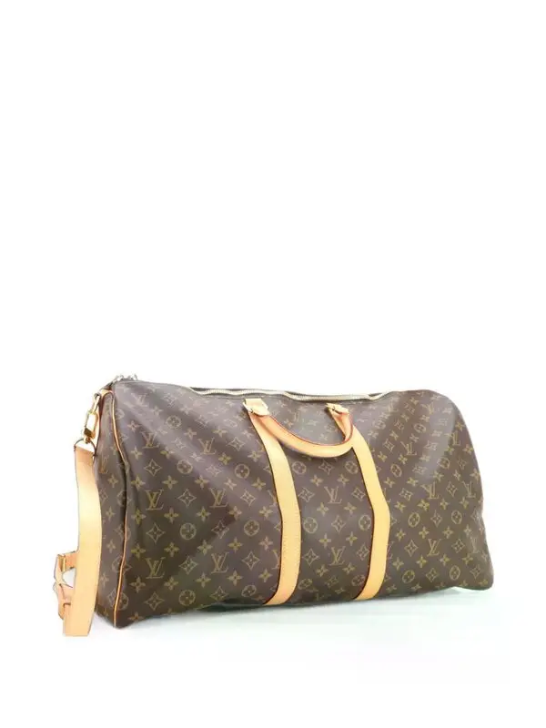 LOUIS VUITTON Keepall Bandouliere Bag Monogram Canvas 55 Travel Bag