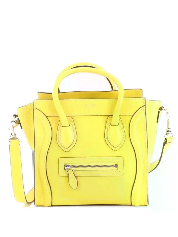Celine Luggage Bag Grainy Leather Nano Crossbody Bag