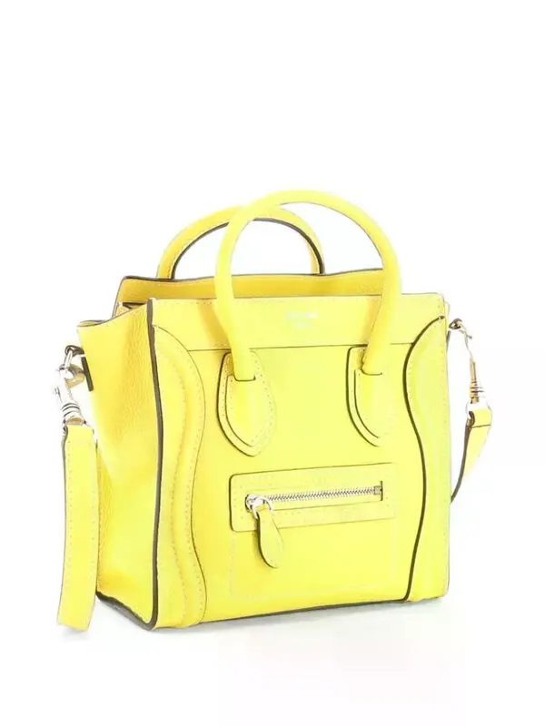 Celine Luggage Bag Grainy Leather Nano Crossbody Bag