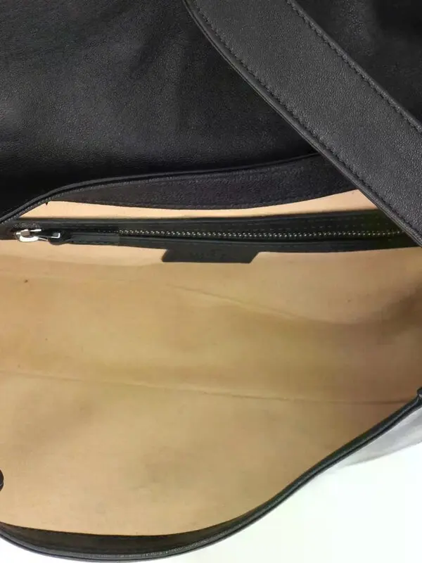 Gucci Monochrome Aphrodite Leather Small Shoulder Bag