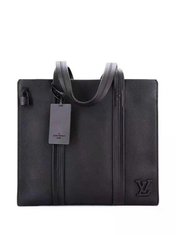 LOUIS VUITTON Aerogram Takeoff Leather Tote Bag