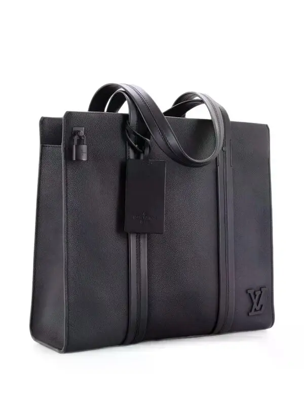 LOUIS VUITTON Aerogram Takeoff Leather Tote Bag