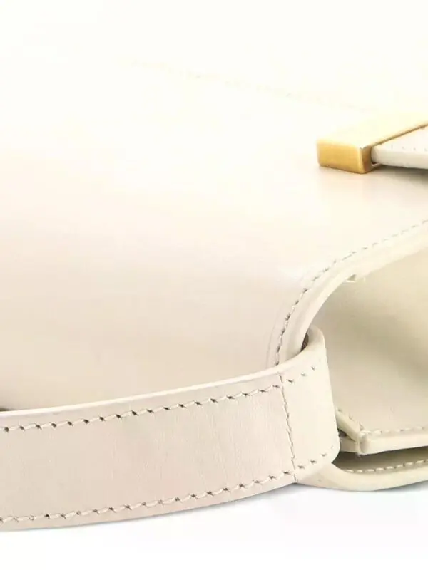 Saint Laurent Manhattan Leather Medium Shoulder Bag - Neutrals