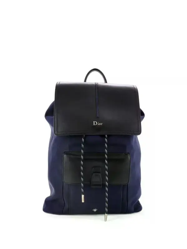 Dior Motion Nylon And Leather Medium Backpack