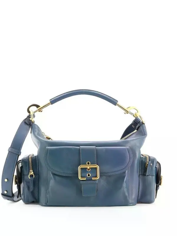 Chloé Camera Leather Medium Shoulder Bag - Blue