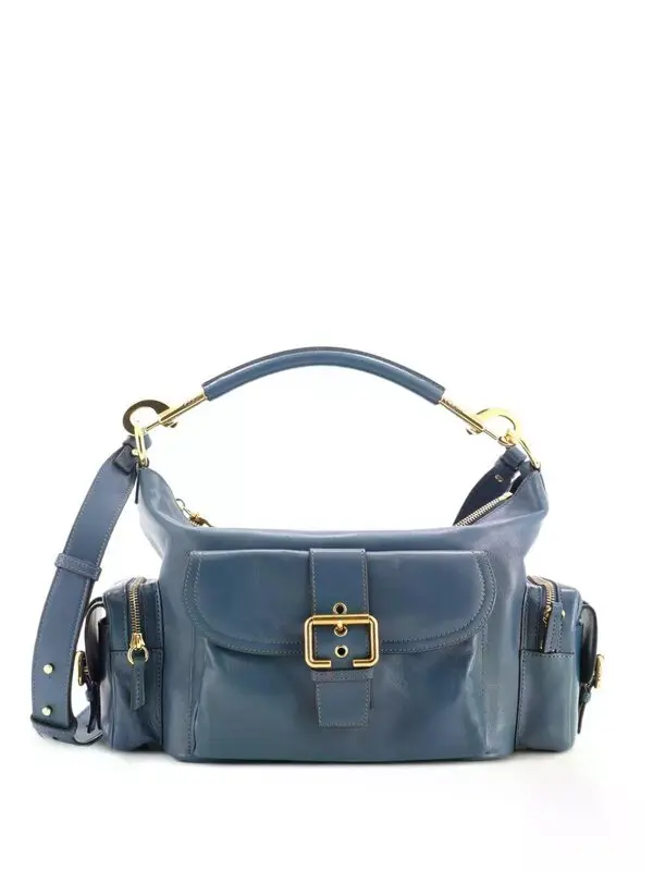 Chloé Camera Leather Medium Shoulder Bag - Blue