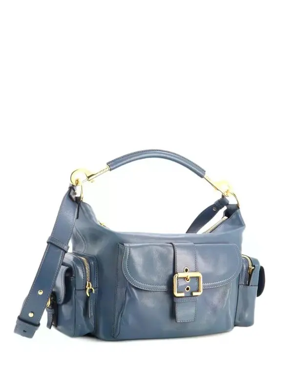 Chloé Camera Leather Medium Shoulder Bag - Blue