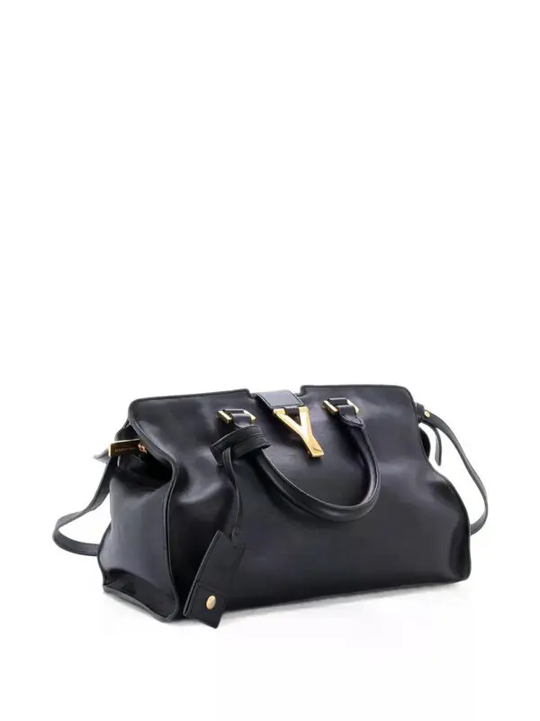Saint Laurent Classic Y Cabas Leather Small Satchel