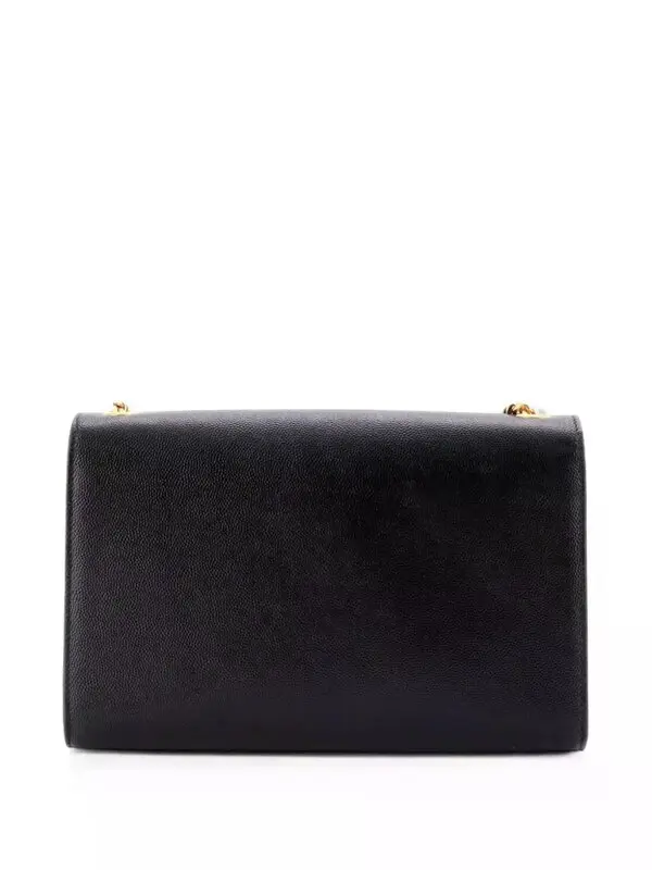 Saint Laurent Classic Monogram Grainy Leather Medium Crossbody Bag - Black