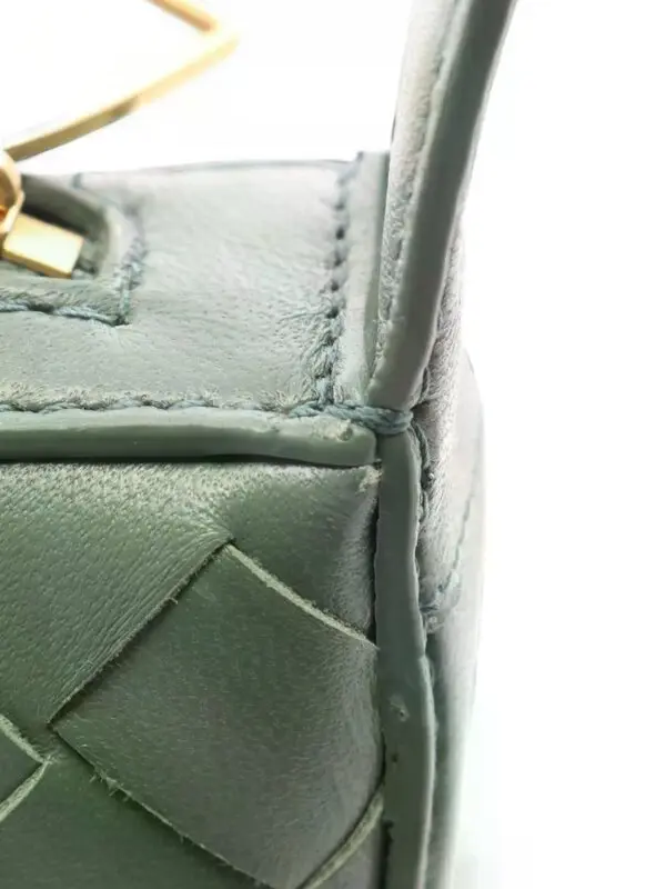 Bottega Veneta 2010s Mini Intrecciato Sunrise Shoulder Bag