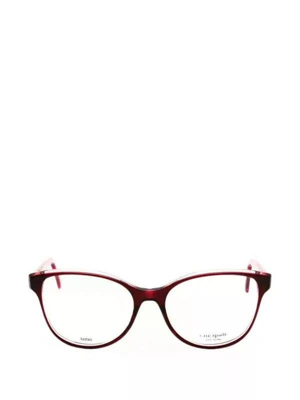 Kate Spade New York Rosalind Rectangle-frame Glasses - Red