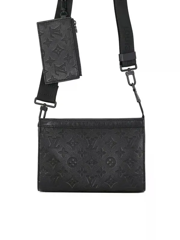LOUIS VUITTON 2021-2026 Monogram Shadow Gaston Wearable Wallet Crossbody Bag - Black
