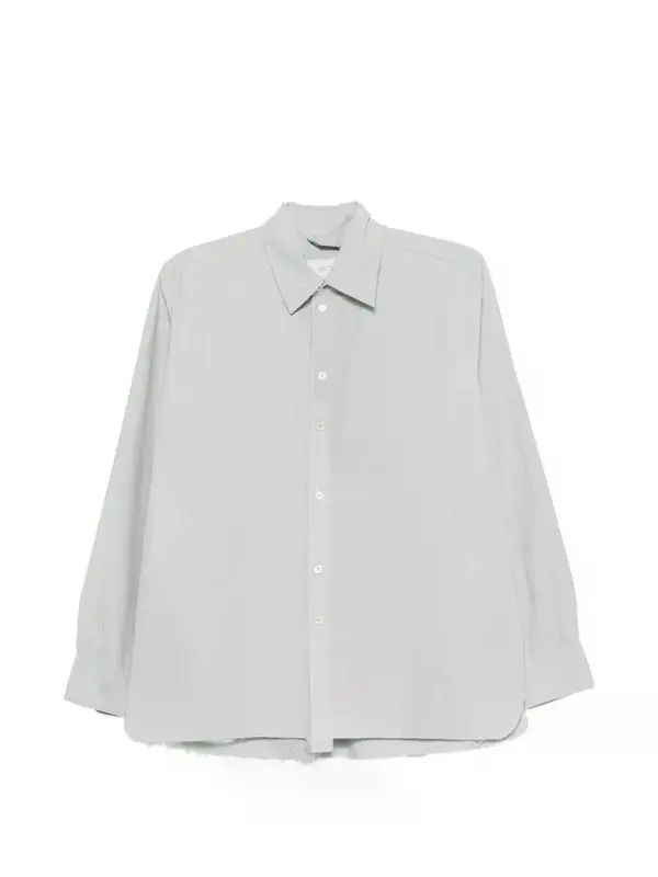 CAMIEL FORTGENS Normal Raw-edge Shirt - Grey