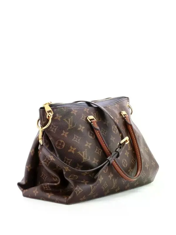 LOUIS VUITTON Pallas Tote Monogram Canvas With Leather Shoulder Bag