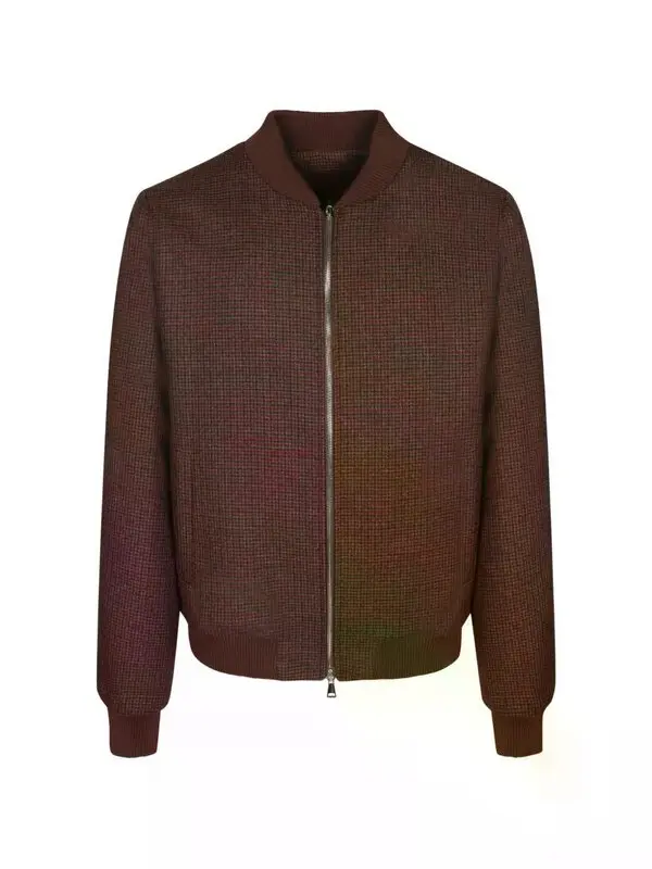 COSTUMEIN Brett Check-pattern Bomber Jacket