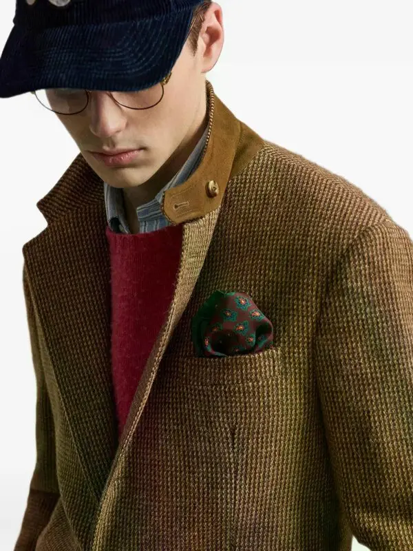 Polo Ralph Lauren Tailored-fit Tick-weave Blazer