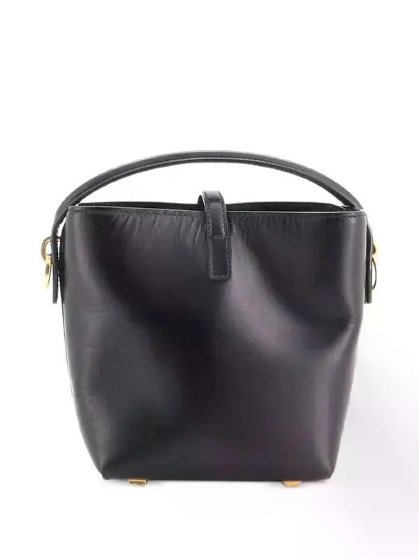 Saint Laurent Le 37 Leather Mini Bucket Bag