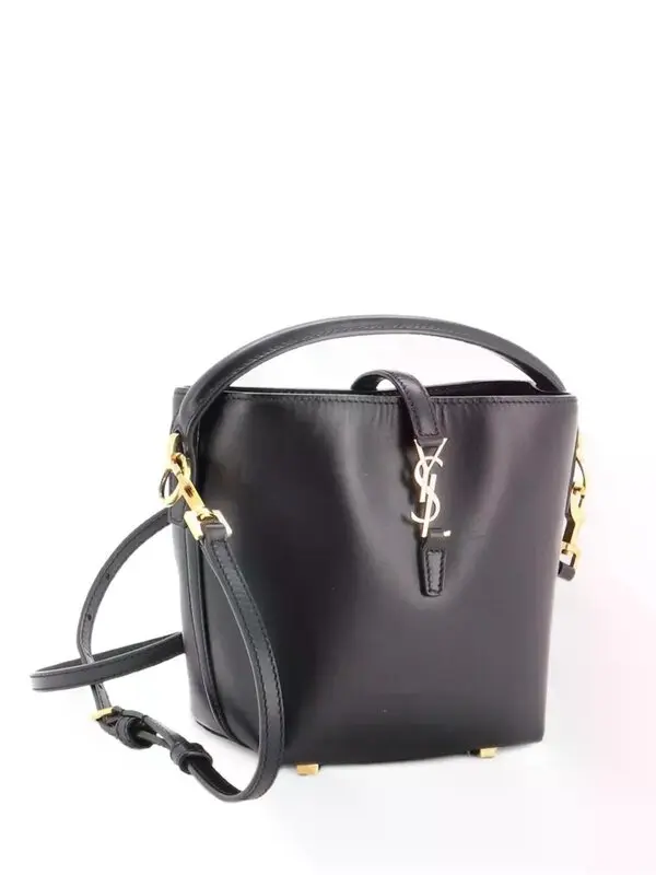 Saint Laurent Le 37 Leather Mini Bucket Bag
