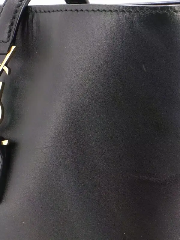 Saint Laurent Le 37 Leather Mini Bucket Bag
