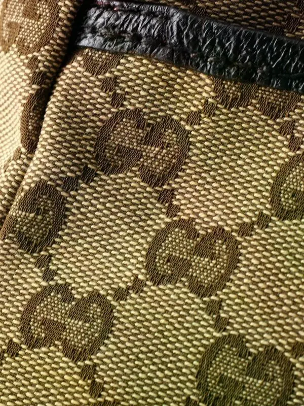 Gucci Front Pocket Web Messenger Gg Canvas Medium Crossbody Bag