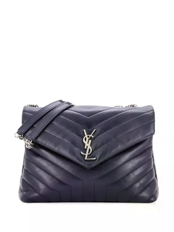 Saint Laurent Loulou Matelasse Chevron Leather Medium Shoulder Bag