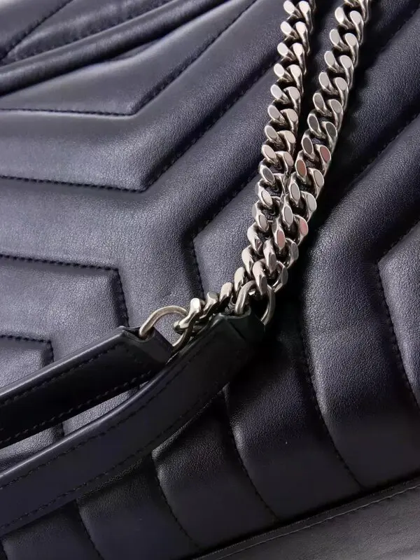Saint Laurent Loulou Matelasse Chevron Leather Medium Shoulder Bag