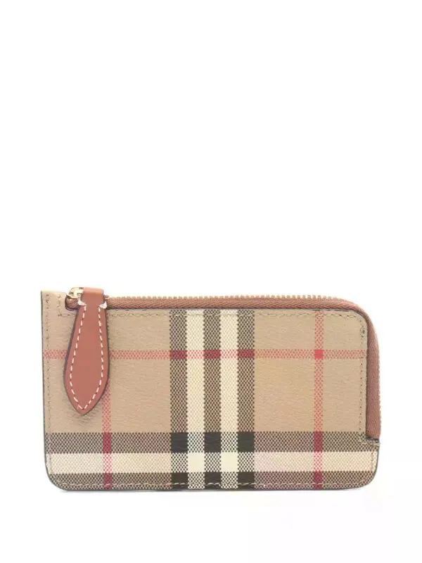 Burberry Check Card Case Coin Purse