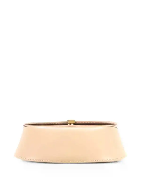Saint Laurent Voltaire Top Handle Bag Leather Mini Satchel - Neutrals