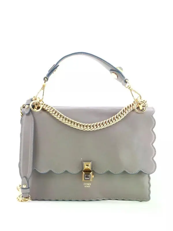 Fendi Kan I Bag Leather Medium Shoulder Bag