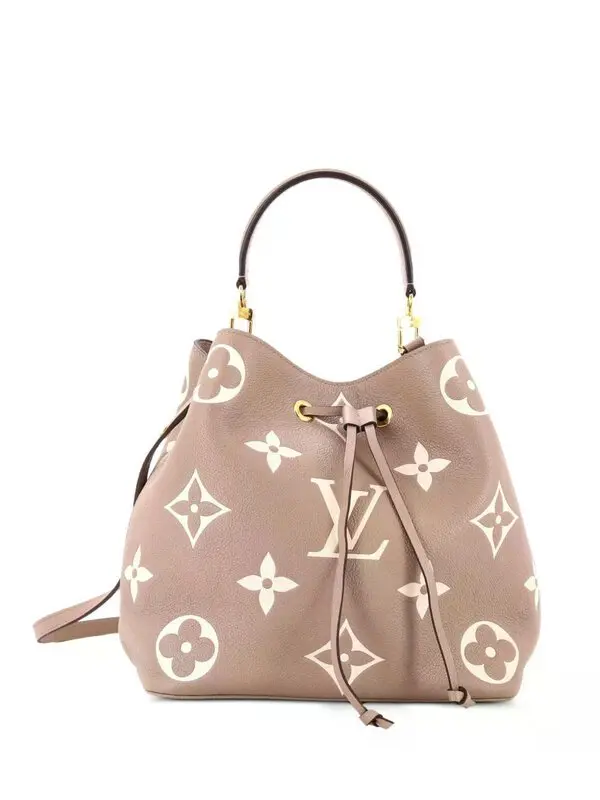 LOUIS VUITTON Neonoe Handbag Bicolor Monogram Empreinte Giant Mm Bucket Bag