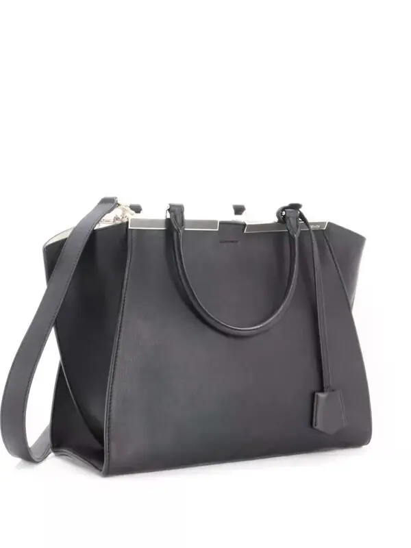 Fendi Petite 3jours Bag Leather Satchel - Black