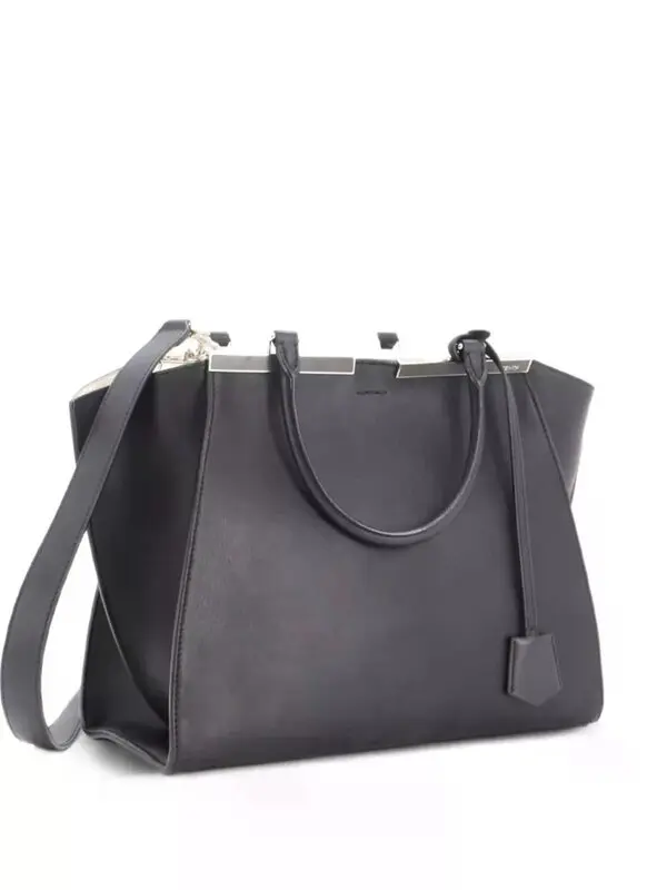 Fendi Petite 3jours Bag Leather Satchel - Black