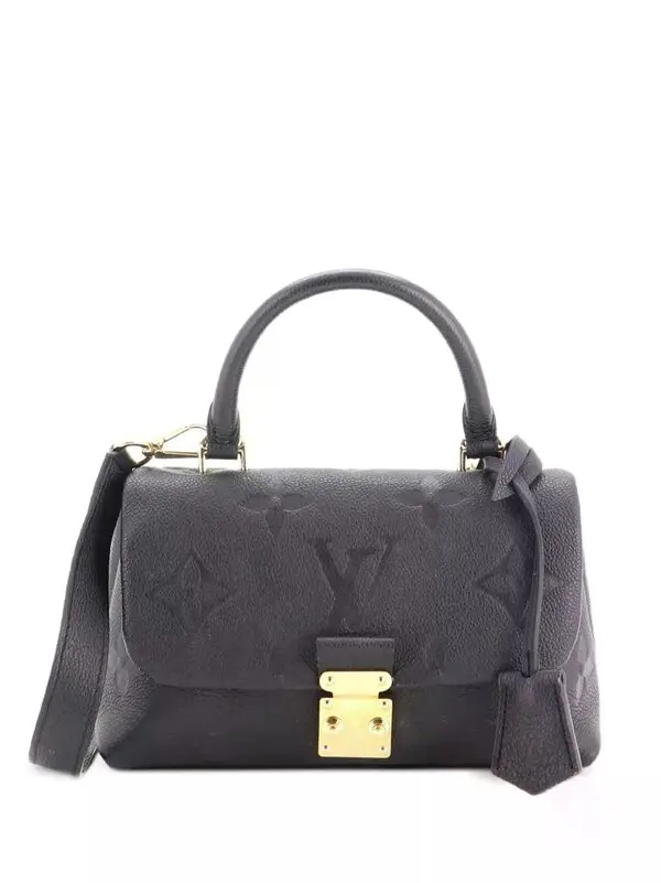 LOUIS VUITTON Madeleine Handbag Monogram Empreinte Giant Bb Satchel - Black
