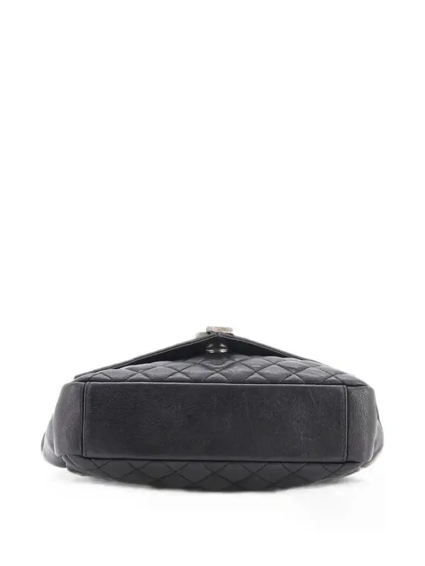 Saint Laurent Classic Monogram Slouchy Envelope Satchel Mixed Matelasse Leather Medium Shoulder Bag
