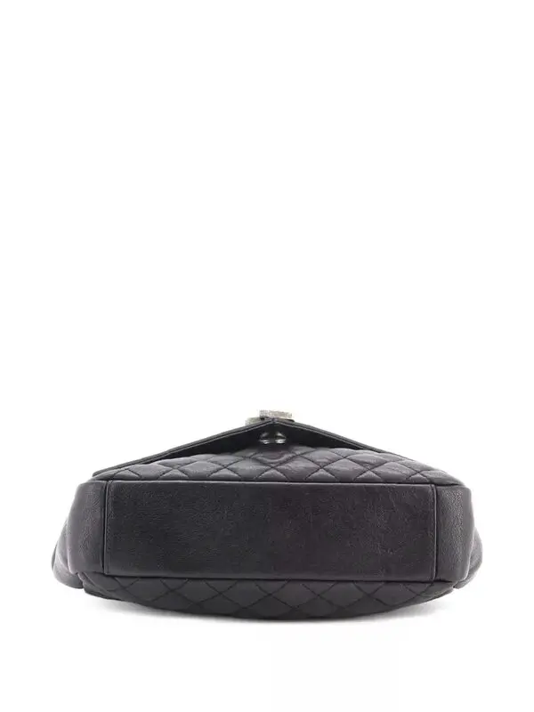 Saint Laurent Classic Monogram Slouchy Envelope Satchel Mixed Matelasse Leather Medium Shoulder Bag