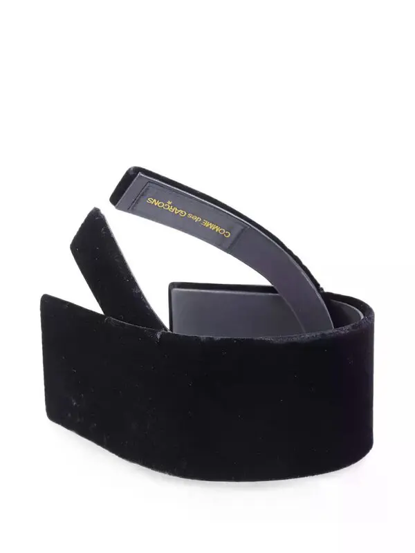 Comme Des Garçons X Hizume Velvet Headband - Black