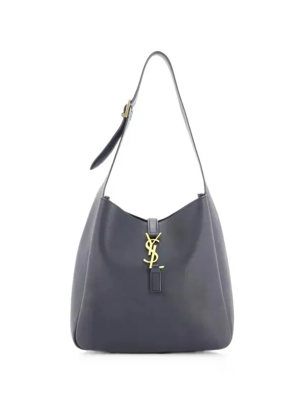 Saint Laurent Le 5 A 7 Supple Leather Small Hobo Bag - Black