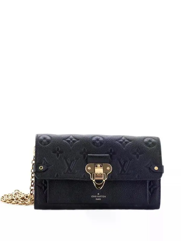 LOUIS VUITTON Vavin Chain Wallet Monogram Empreinte Leather Clutch Bag