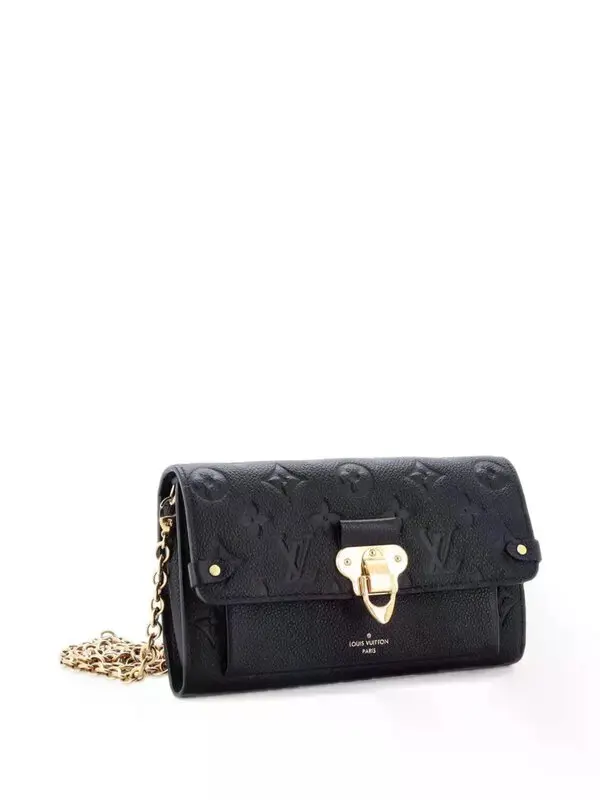 LOUIS VUITTON Vavin Chain Wallet Monogram Empreinte Leather Clutch Bag