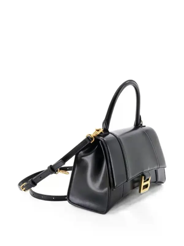 Balenciaga Hourglass Top Handle Bag Leather Small Satchel