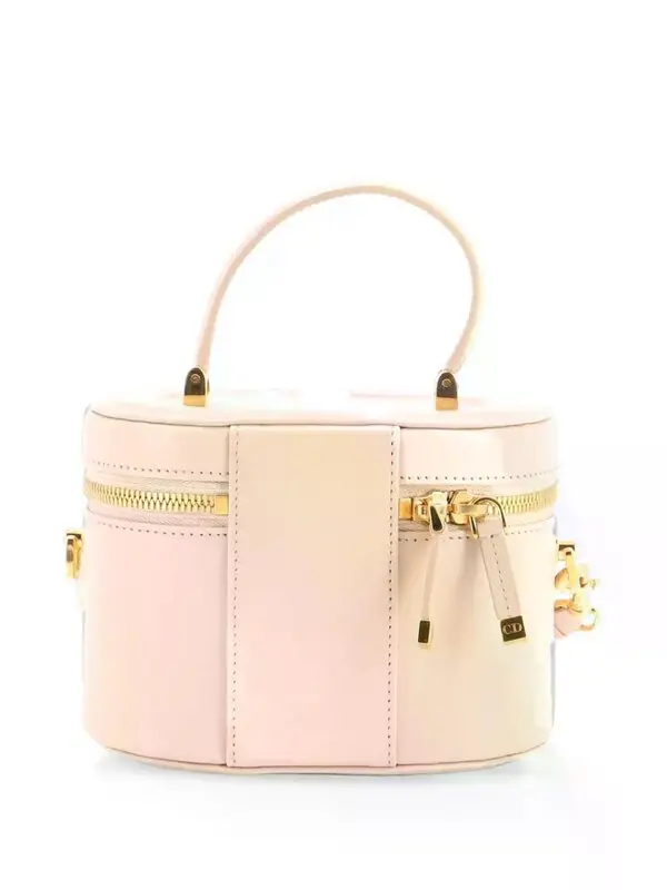 Dior Cd Signature Vanity Case Leather Small Satchel