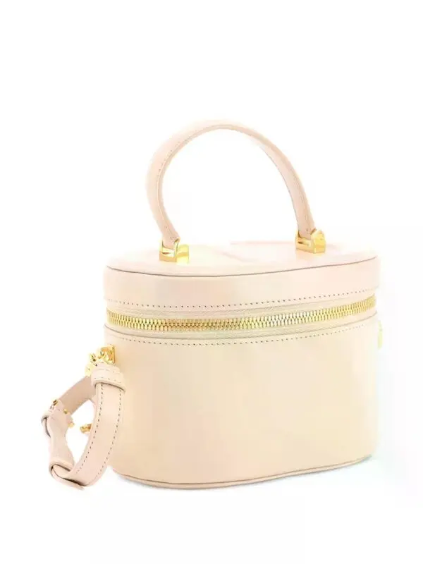Dior Cd Signature Vanity Case Leather Small Satchel - Neutrals