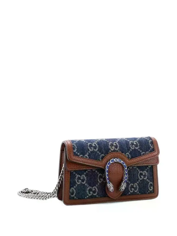Gucci Dionysus Bag Gg Denim Super Mini Crossbody Bag