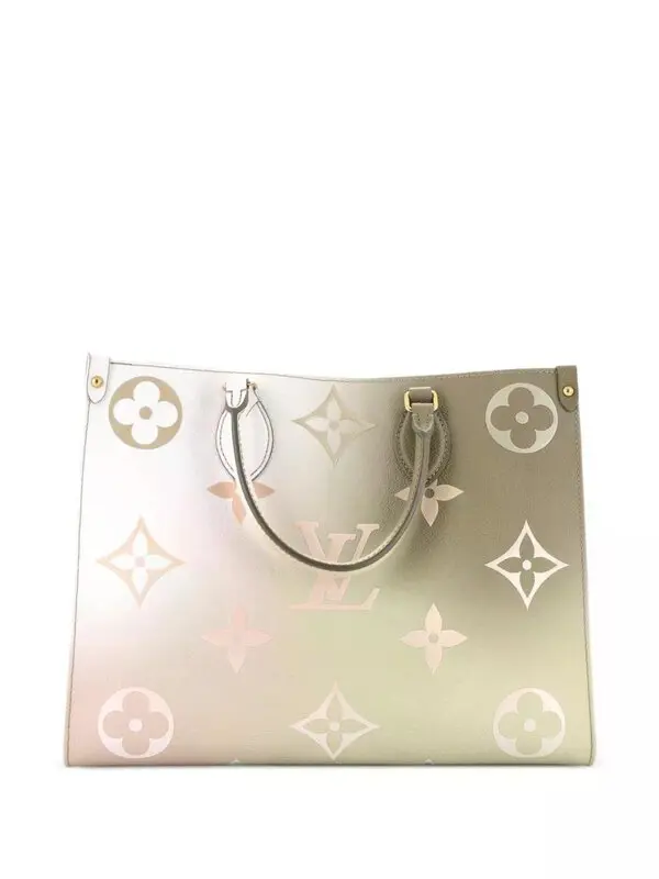 LOUIS VUITTON Onthego Spring In The City Monogram Giant Canvas Mm Tote Bag - Green